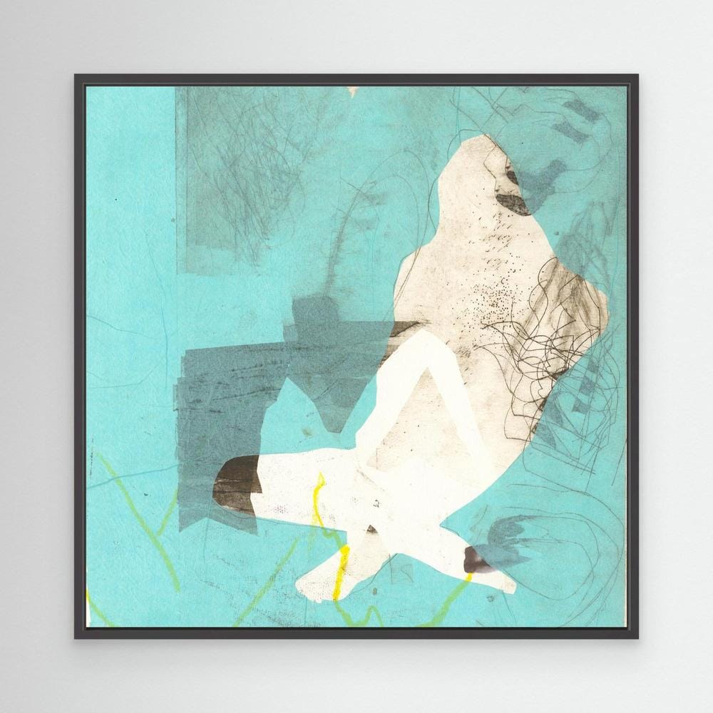 Not Quite Herself Feminine Abstract Canvas Art Print | Amanda Heath Art